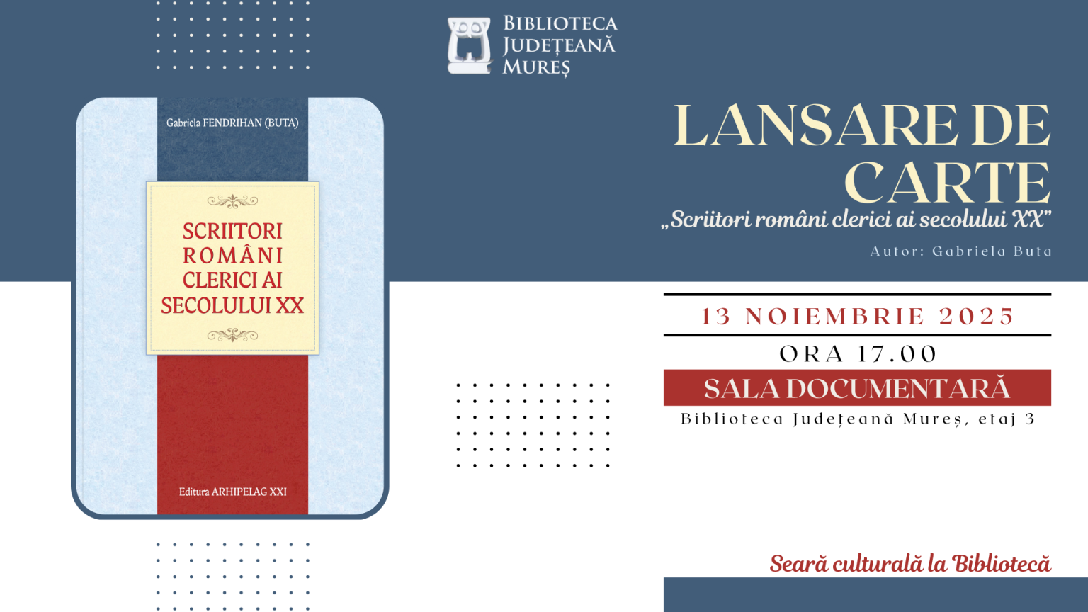 Lansarea tezei „Scriitori români clerici ai secolului XX” - Gabriela ...